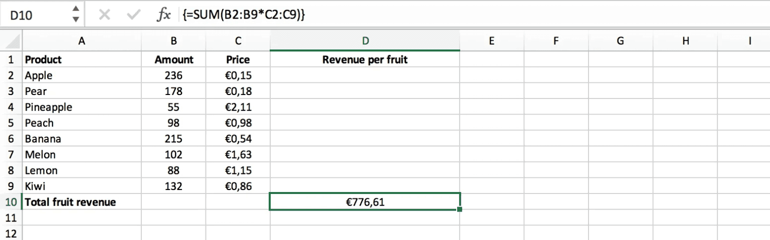 What is an array formula in Excel // PerfectXL Academy