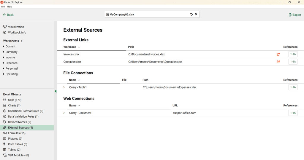 Check Usage Of External Sources In Excel Perfectxl